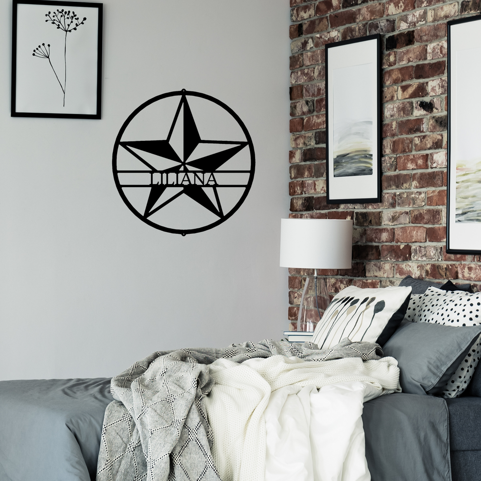 Star Sign - Custom Laser Cut Large Metal Wall Art - Star Wall Decor ...