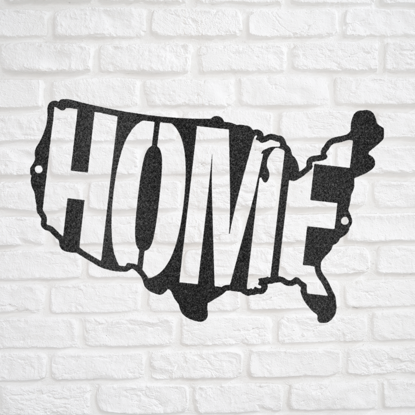 United States of America, Home - Custom Metal Sign - Patriotic Sign, 4 ...