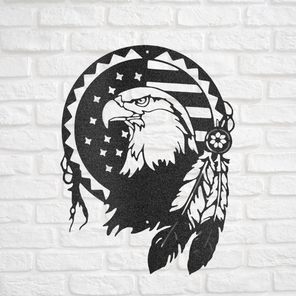 how to draw native american eagle