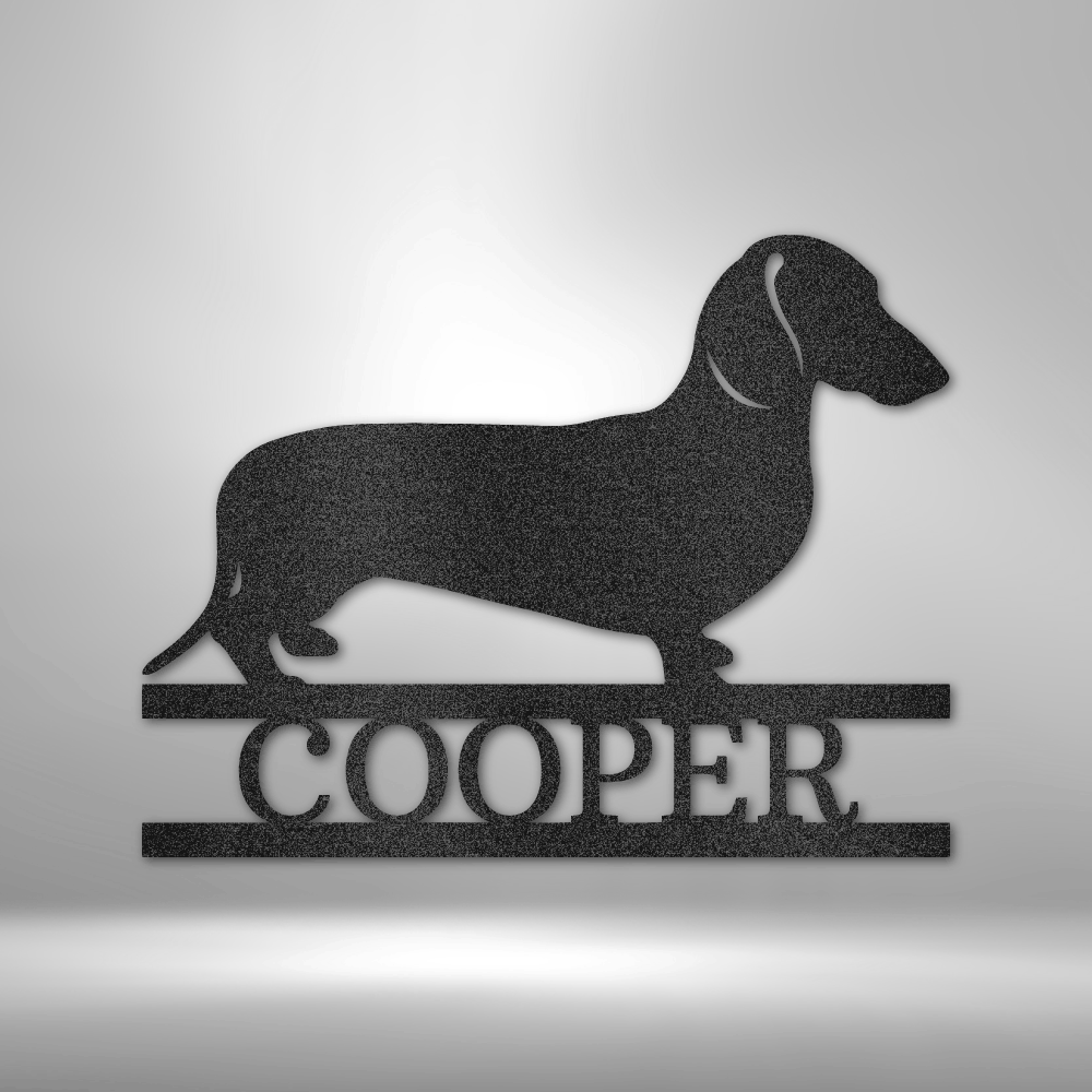 Dachshund Dog Sign - Custom Metal Sign - Short Hair, Long Hair, or Wire ...