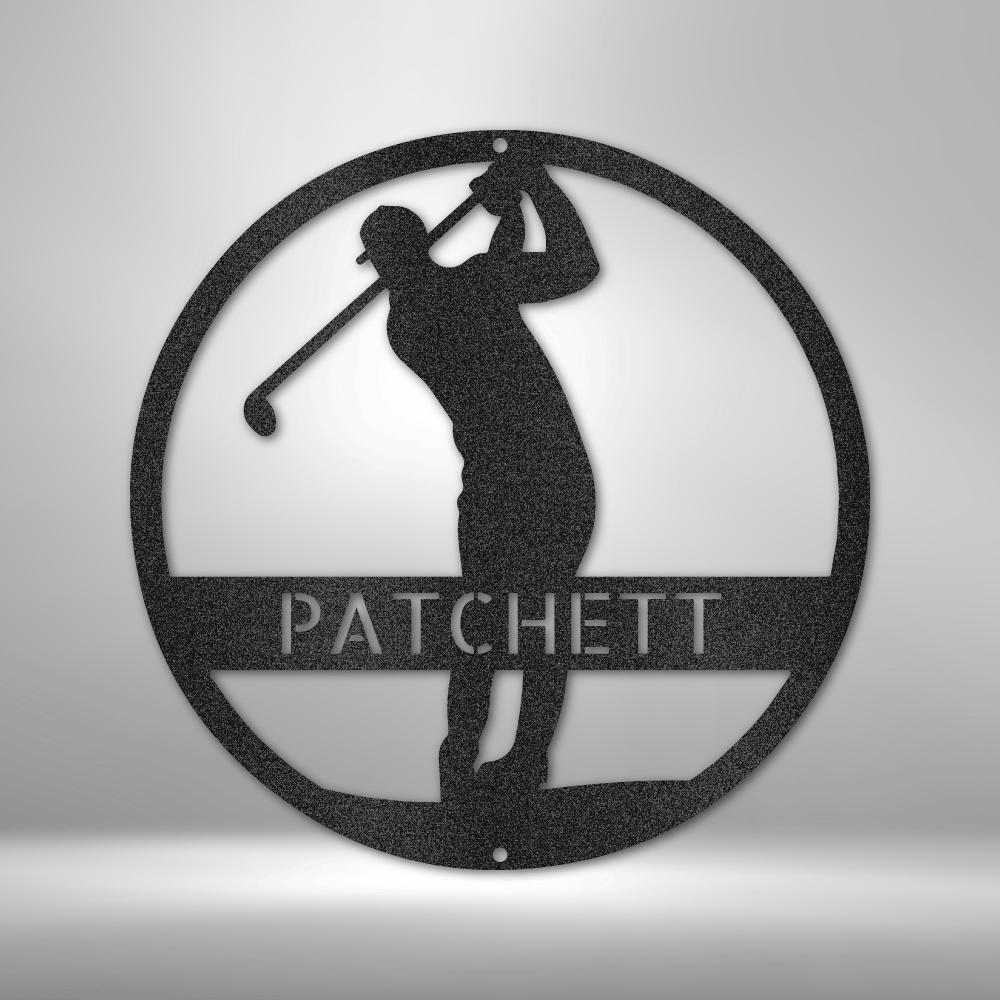 Personalized Golfer Metal Sign - Personalized Golf Sign Personalized G ...