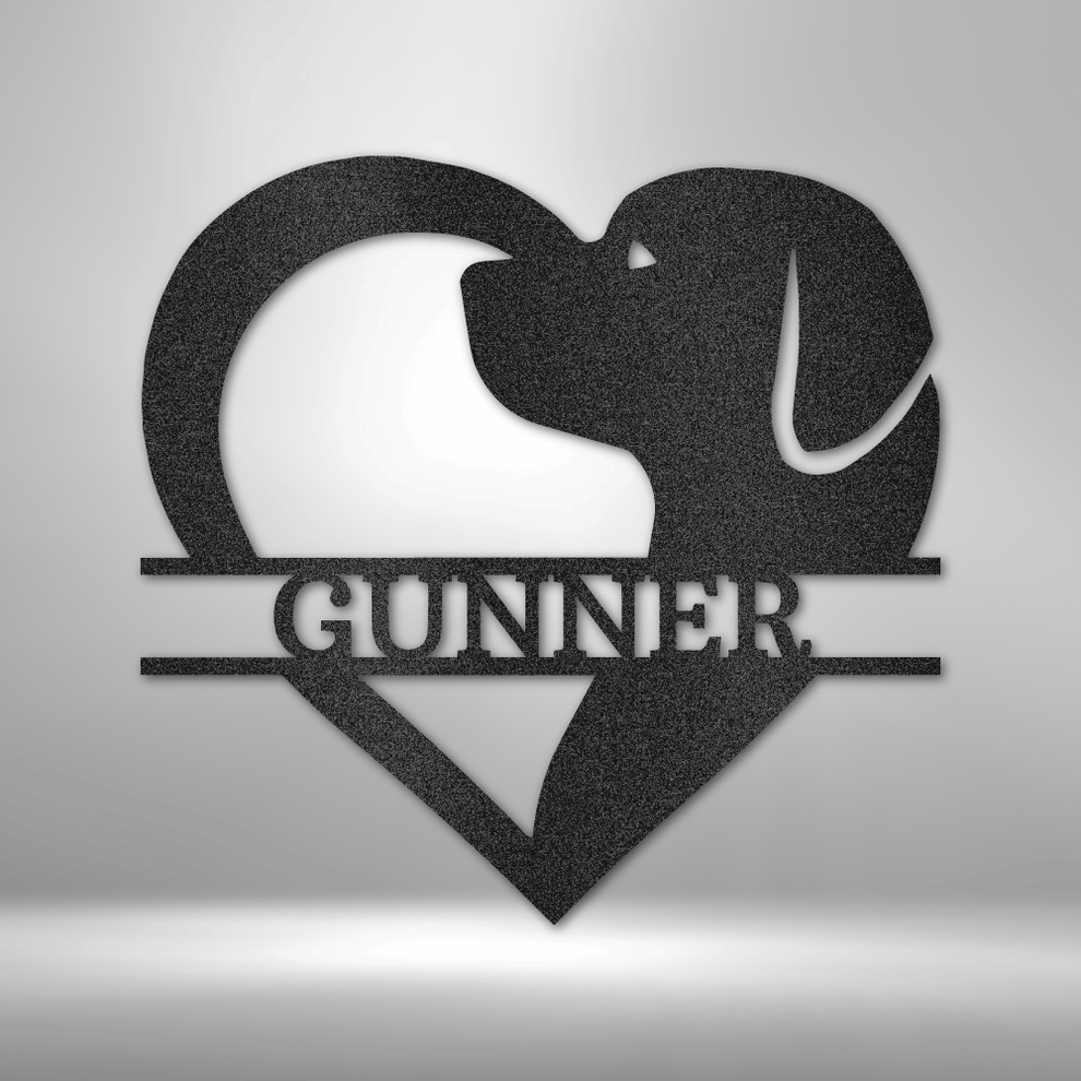 Part Of Your Heart - Custom Metal Memorial Sign - Dog Remembrance Gift ...
