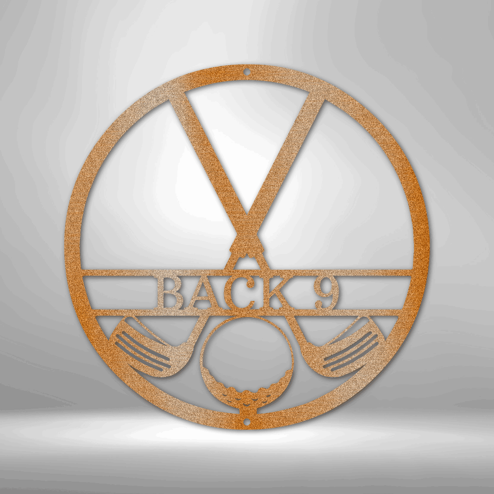 Crossed Clubs - Personalized Golf Sign Personalized Golf Decor, Golf W ...