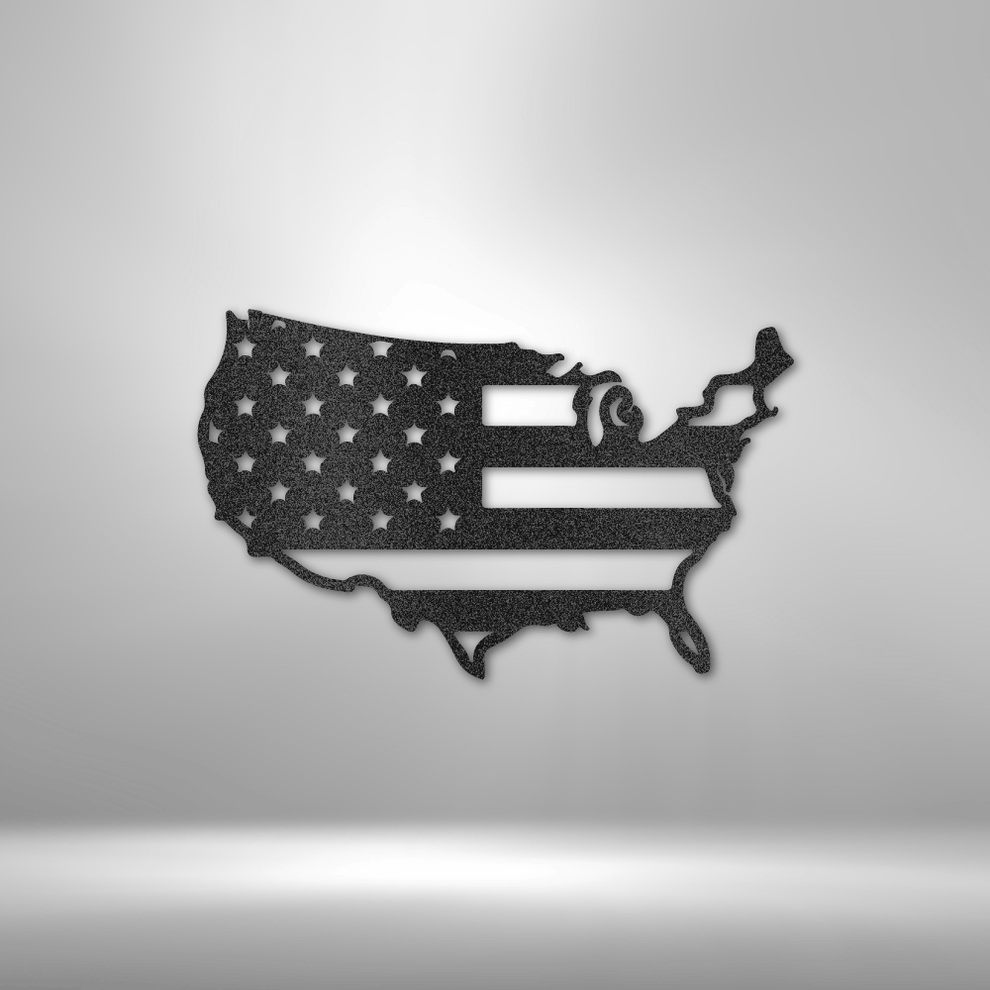USA American Flag - Custom Metal Wall Art - Patriotic Decoration ...