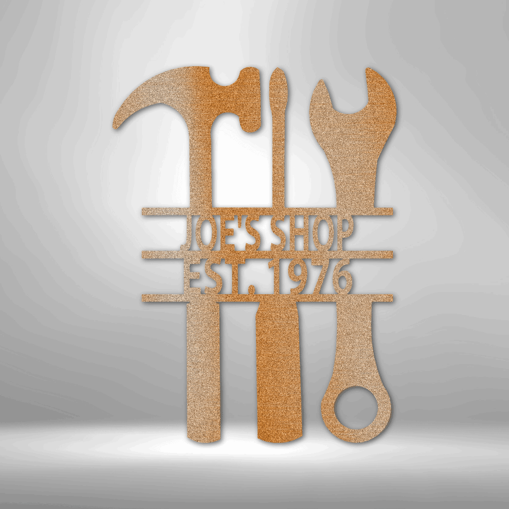 Tool Sign with Hammer, Screwdriver, and Wrench - Personalized Workshop ...