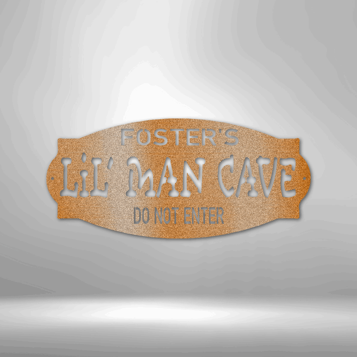 Personalized Little Man Cave Metal Sign, Boys Nursery Decor, Boy Room ...