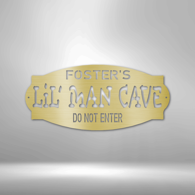 Personalized Little Man Cave Metal Sign, Boys Nursery Decor, Boy Room ...