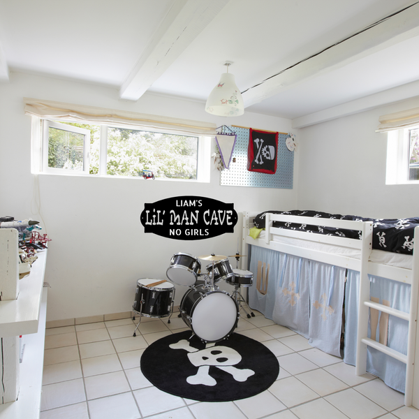 Personalized Little Man Cave Metal Sign, Boys Nursery Decor, Boy Room ...